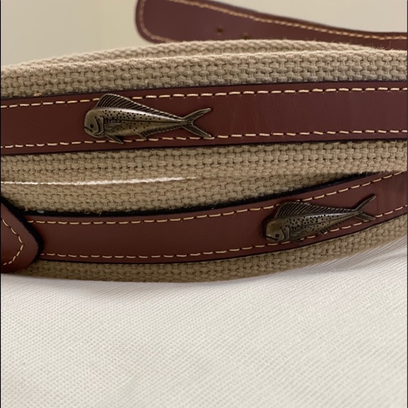 Zep-Pro | Accessories | Zep Pro Canvas Leather Brass Belt | Poshmark